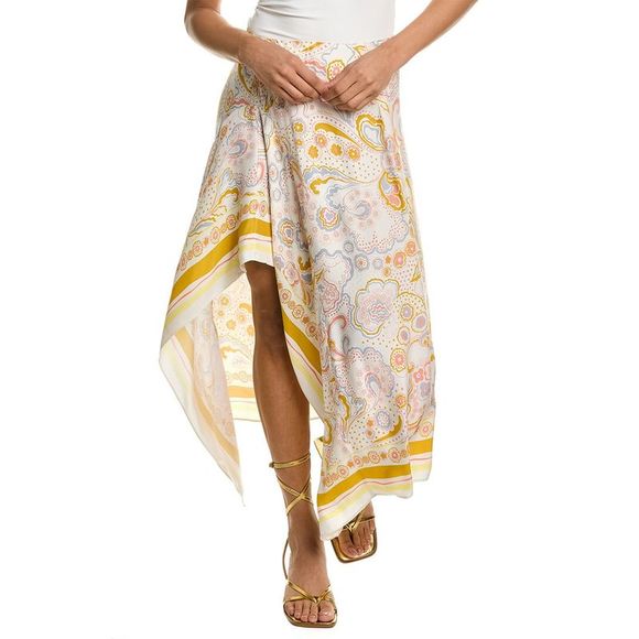 Ted Baker Skirts Ted Baker Womens Asymmetrical Column Skirt White